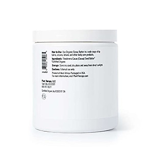 Plant Therapy Organic Cocoa Butter Raw, Unrefined USDA Certified, 16 oz Jar For Body, Face & Hair 100% Pure, Natural Moisturizer For Dry, Cracked Skin, Best for DIY Beauty Products