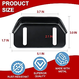 MTD 784-5580,784-5580-0637 Snow Blower Skid Plate Shoes Black Height Adjust Skid Shoe for Snow Throwers, by Cenipar Pack of 2