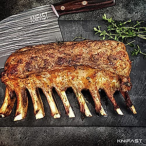 Handmade Forged Kitchen Butcher Knife Serbian Chef Knife Full Tang With Knife Stone Grinder