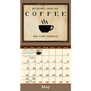 Coffee 2021 Deluxe Wall Calendar