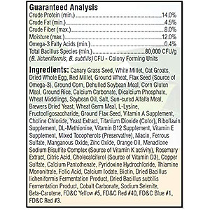 Kaytee Forti-Diet Egg-Cite Pet Bird Food For Cockatiels, 5 Pound