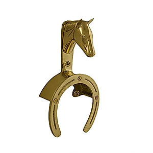 Tack Room Studio Brass Horse Head Bridle Rack (Brass)