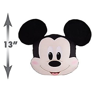 Disney Classics Character Heads, Mickey Mouse, 13-Inch Plushie, Soft Pillow Buddy Toy for Kids, Officially Licensed Kids Toys for Ages 2 Up by Just Play