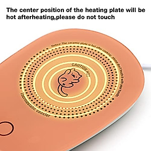 Cup Warmer,Coffee Cup Warmer for Desk,Home Office Candle Wax Heating Plate for Beverage, Milk, Tea & Coffee Candle Auto Shut Off(Not Include Cup) Black1