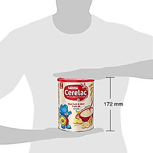 Nestle Cerelac Infant Cereal with Milk & Wheat mixed fruit, 35.27 Ounce