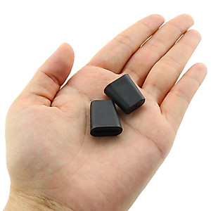 DGZZI 20PCS 19mm Length Drainage Grid Shelf Rubber Accessory Black Square Feet Sink Protector for Kitchen Sink Grills