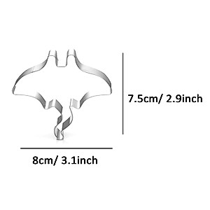 WJSYSHOP Manta Ray Mobula Fish Shape Cookie Cutter