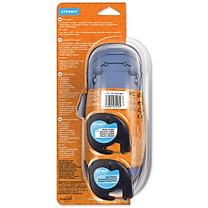 Dymo LetraTag LT-100H Label Maker Starter Kit | Handheld Label Maker Machine | with Plastic, Paper & Clear Label Tape | Ideal for Office or Home