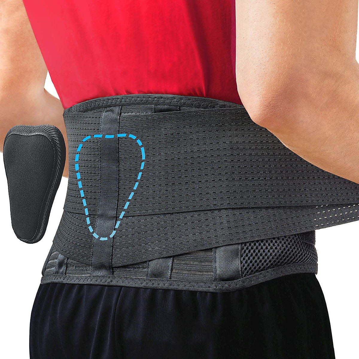 Sparthos Back Support Belt [Size Small] x Ice Packs for Injuries [Size Med]