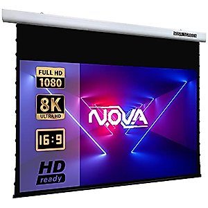 NovaScreen Spectrum Tab-Tension, 92-inch, Active 3D 1080 8K Ultra HD [16:9]. Electric Motorized Projector Screen, Indoor/Outdoor Projector Movie Screen for Home Theater.…