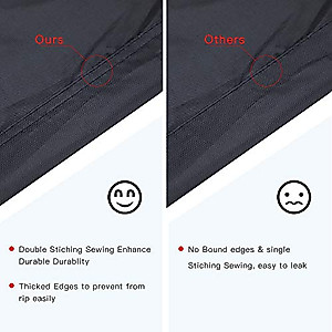 Gas Grill Cover, 65 inch BBQ Grill Cover Durable, Waterproof Large Grill Covers Outdoor, All Weather & UV-Resistant Barbecue Cover for Most Weber, Brinkmann, Charbroil, Holland, Jenn Air, Nexgrill