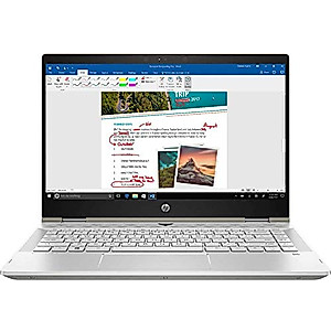 HP Pavilion x360 14" FHD WLED Touchscreen 2-in-1 Convertible Laptop, Intel Quad-Core i5-8250U 1.60GHz up to 3.4GHz, 8GB DDR4, 256GB SSD, WiFi, Bluetooth, Webcam, HDMI, Fingerprint Reader, Windows 10