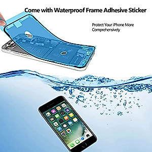 QTlier for iPhone 8 Screen Replacement, LCD Display Touch Screen Digitizer Assembly with Repair Tools+Adhesive Strips+Screen Protector for A1863, A1905, A1906 (Black, 4.7 Inch)
