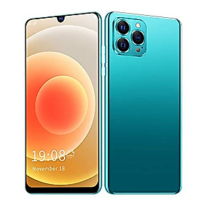 Unlocked Android Smartphone, 6.26in HD Screen Cell Phone, 2MP+2MP Camera 1GB RAM + 8GB ROM Smartphone, Dual Card Dual Standby, Face Recognition, with WiFi+BT+FM+GPS(Green)