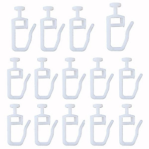 ZZLZX Curtain Track Glider Roller Hook 50PCS Curtain Gliders with 8.3 MM Head Folding Glider Curtain Rail Track Glider Hooks for Room Divider Ceiling Track