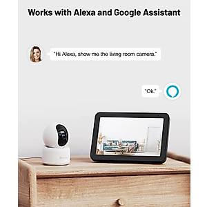 GALAYOU Indoor Security Camera 2K, Pet Camera, 360 Degree WiFi Home Security Camera for Baby/Dog/Elder/Nanny with Night Vision, Siren, 24/7 SD Card Storage, Works with Alexa and Google Assistant