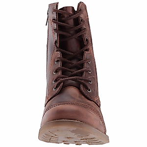 Steve Madden Men's Troopah-C Combat Boot, Brown Leather, 9.5