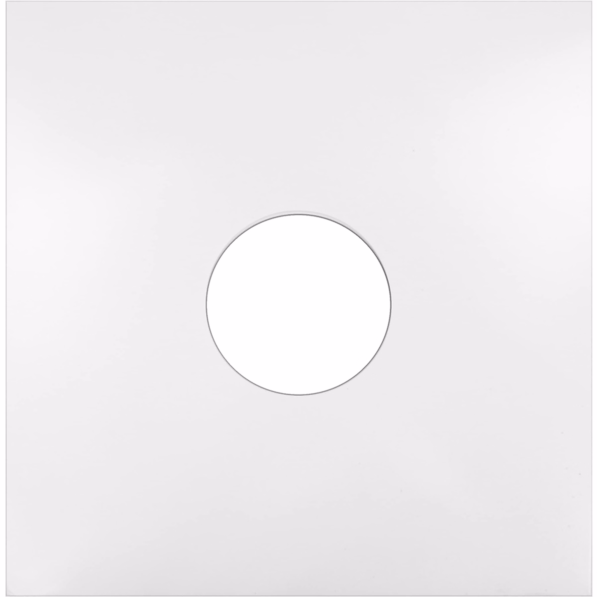 (10 pack) 12 inch LP White Record Jacket Covers - With Hole To View Center Label - Protect Your Vinyl #12JWWHHH