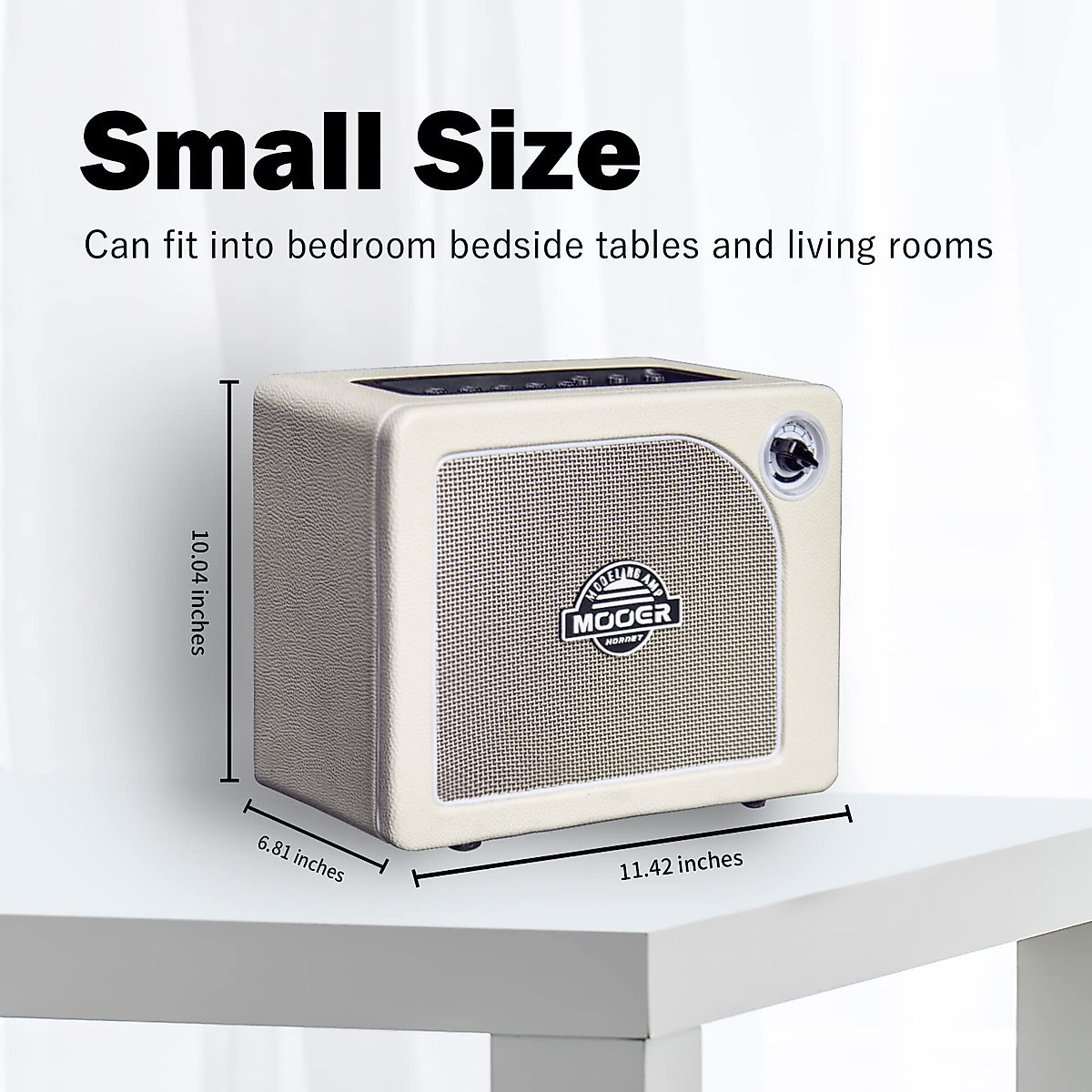 MOOER Guitar Amplifier Combo 15W, Practice Electric Guitar Amp with 9 Digital Amp Models, 6.5" Speaker, Bluetooth, Headphone Output, for Electric Guitar, Acoustic Guitar and Bass