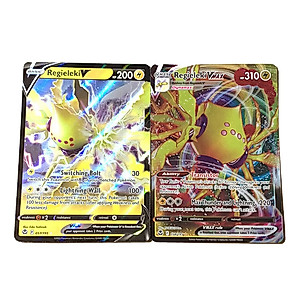 Regieleki V & Vstar 058/195- Silver Tempest - Pokemon Ultra Rare Card Lot - 2 Card Set
