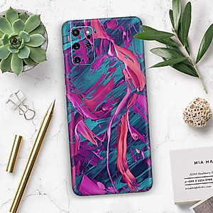 DesignSkinz Liquid Abstract Paint Remix V5 Protective Vinyl Decal Wrap Skin Cover Compatible with The Samsung Galaxy S20 (Screen Trim & Back Glass Skin)