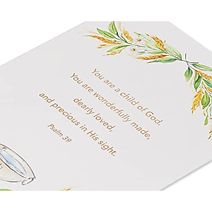 Papyrus Baptism or Christening Card (Love and Many Blessings)