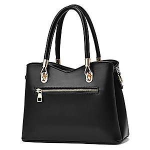 Women Purses and Handbags Stylish Top Handle Bags Crossbody Bags Ladies Satchel Shoulder Bags Tote Bag 2023 Black