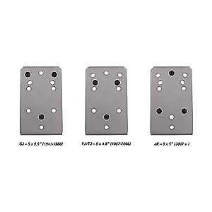 Extreme Max 5001.5793 Jeep Spare Tire Relocation Bracket - Fits CJ/JK/LJ/TJ/YJ Models