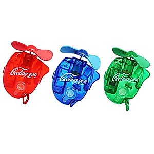 ATBOTP Portable Carabiner Water Misting Fan Mini Personal Outdoor Spray Fans (3 Piece Set)