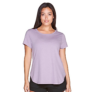 Colosseum Active Women's Myla Short Sleeve Scoop Neck Tee (Amethyst, Large)