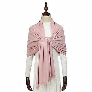 RUI VTRON Pink Scarfs for Women Pashmina Shawls and Wraps for Evening Dresses Fall Winter Scarves