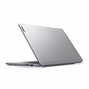 Lenovo Ideapad 1i 14 Laptop, 14" HD Screen, Intel Pentium Silver N5030, 4GB RAM, 128GB eMMC, Webcam, HDMI, SD Card Reader, Wi-Fi 6, Windows 11 Home, One Year of Microsoft Office 365, Cloud Grey