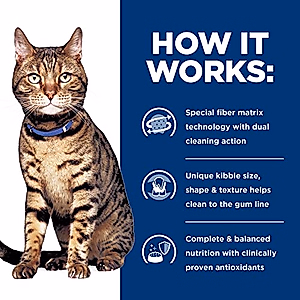 Hill's Prescription Diet t/d Dental Care Chicken Flavor Dry Cat Food, Veterinary Diet, 4 lb. Bag