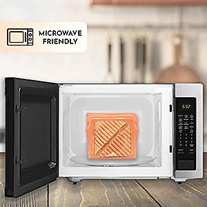 SWOOFE Reusable Silicone Food Bag | Sandwich Size 30 Oz (Coral) | Eco-Friendly | Plastic Free Storage Lunch Bag | Great for Cooking, Sous Vide, or Freezer use | Leakproof, Dishwasher-Safe.