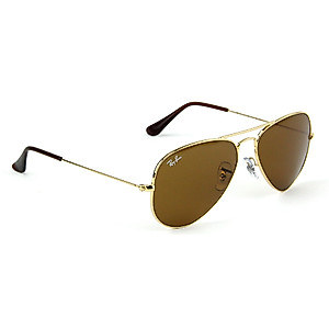 Ray-Ban RB3025 001/33 Gold Frame/Crystal Brown Lens 55mm