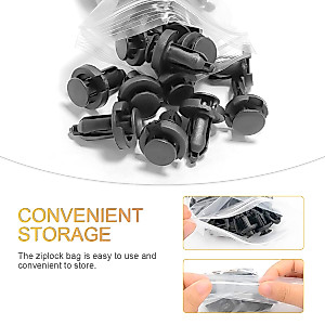 120pcs Retainer Clips Push Type Retainers 6.3mm 8mm 9mm 10mm Expansion Screws Replacement Kit, Plastic Bumper Push Rivets Fastener with Remover Fit for GMC Ford Toyota Honda Acura (120)