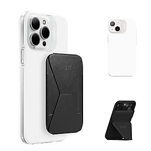 MOFT Magnetic iPhone 14 Pro Max Case and Phone Wallet Stand Snap Set, 3-Card Holder, 3-Angle Stand, Drop Proof, Scratch Resistant