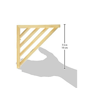Prevue Pet Products 3300 Wood Corner Shelf Laddered Platform for Bird Cages, 7 by 7-Inch