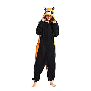 ofodoing Adult Animal One-piece Pajamas Cosplay Animal Homewear Sleepwear Jumpsuit Costume for Women Men
