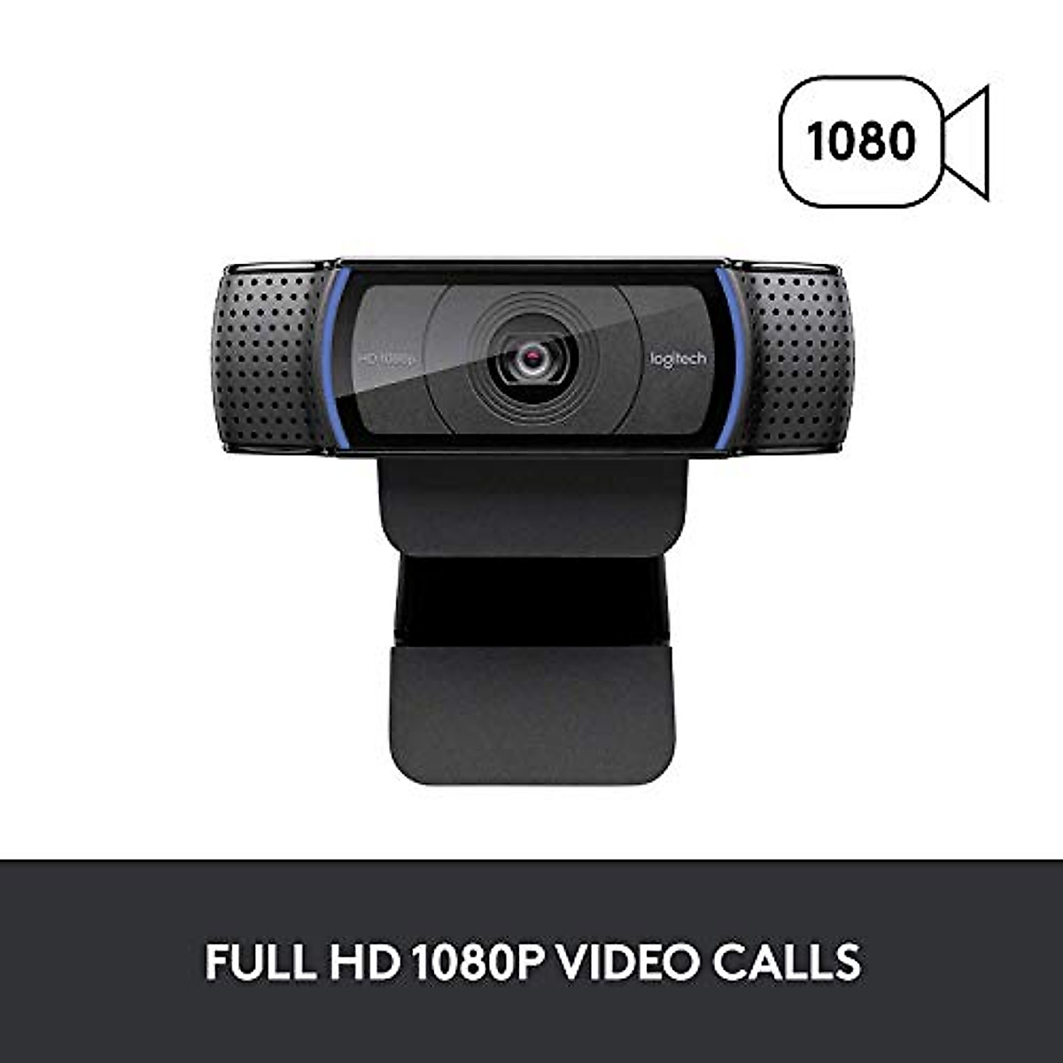 Logitech HD Pro Webcam C920, 1080p Widescreen Video Calling and Recording-(Renewed)