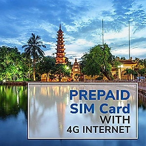 Prepaid SIM Card for Japan, Thailand, China, Vietnam - Unlimited/ 14 Days, Asia Pacific 17 Countries GMYLE 4G LTE 3G Travel Data, Reusable and Support Online Top up (No Message & Call, Unlocked Phone)