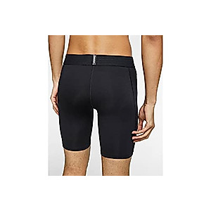 Nike Men's Shorts Pro (Medium, Black/White)