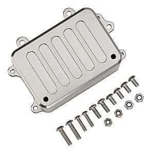 Receiver Box, 1:10 Scale Remoted Control Metal Receiver Box ESC Receiving Box RC Vehicle Accessories for SCX10 1/10 RC Crawler Kids Toy Car Rc Receiver Box Rc Receiver Box Rc Receiver Box