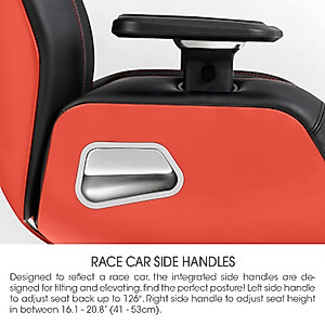 Thermaltake ARGENT E700 Real Leather Gaming Chair (Flaming Orange) Design by STUDIO F∙A∙PORSCHE, GGC-ARG-BRLFDL-01