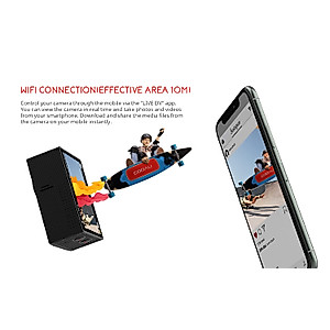 COOAU Action Camera HD 4K 20MP WiFi with External Microphone, Underwater Camera 40M with Remote Control, Waterproof Sport Camera 170° Wide Angle Time Lapse, 2x1200mAh Batteries/16 Accessories