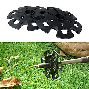 Snowflake Basket DZS ELEC 6pcs Trekking Pole Snowflake Basket Black Removable Mud Ski Basket Outdoor Camp Hike Snowflake Basket for Hiking Trekking Poles