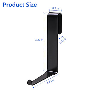 TKGKHK 20 PCS Black Hooks for Hanging, 3.5 inch Heavy Duty 90°Hooks Bathroom Hook L Shaped Hooks Kitchen Pot Rack Hooks Closet Hooks for Hanging Plants, Clothes, Kitchen Utensil, Pots and Pans