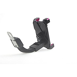 Motorcycle Electric Bicycle Cellphone GPS Mount Holder Compatible with 4.0-7.0inch smartphones iPhone Samsung (Pink)