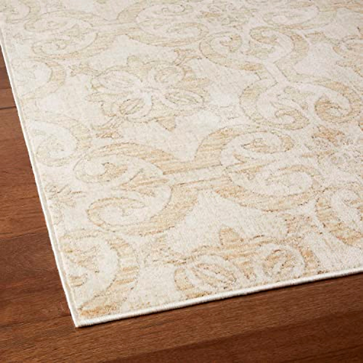 Lillian Lillian August Tiara Helene French Country Moroccan Area Rug, Ivory/Beige, 5'2"x7'8"