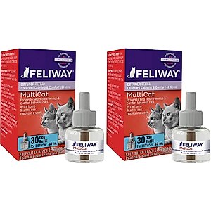 Feliway MultiCat Diffuser Refill (48 mL) | Constant Harmony & Calming Between Cats at Home (2 Pack(48 ml))